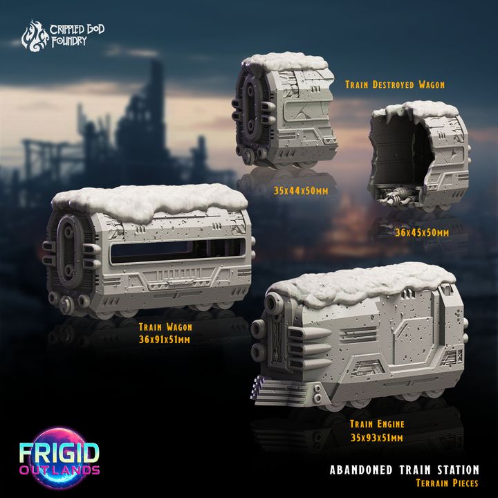 3D Printable Frigid Outlands ~ December '24 SciFi Bundle by Crippled God Foundry